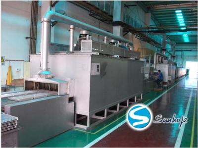 China Four Sections Aluminum Brazing Furnace 650-700 Degree  Spray Drying Air Cooling Area for sale