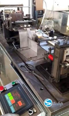 China Serrated Automotive Radiator Fin Forming Machine With 380V 50HZ Power Supply Maximum Cut Off for sale