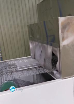 China PLC Aluminum Brazing Furnace With 316L Stainless Steel Braided Mesh Belt 35-45m3/H Nitrogen Consumption for sale