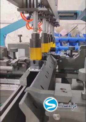 China Adjustable Speed Radiator Making Machine Clinching The Plastic Tank 1800*1600*1800mm for sale