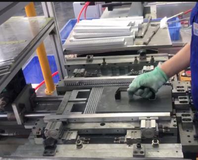 China Long Service Life 220V Semi Automatic Radiator Core Builder Machine 3 Indenter With 50Hz Frequency for sale