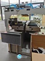 China Customizable Workstation 2 Radiator Making Machine For Blue / White Color for sale