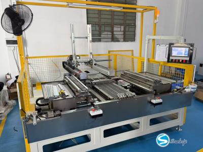 China Workstation Radiator Core Builder Machine With Long Service Life And Maximum Size Of Head Plate width 100mm for sale