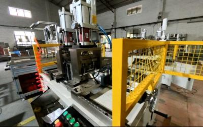 China Long Service Life Radiator Core Builder Machine With Workstation Maximum Size Of Head Plate 100mm for sale