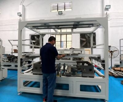 China 100mm Maximum Head Plate Size Radiator Core Builder Machine With 0.8Mpa Air Pressure Requirements 220V for sale