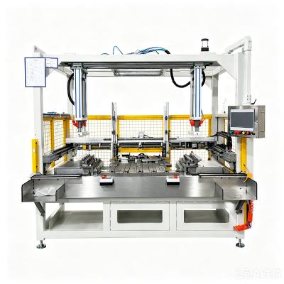 China Automotive Condenser Core Assembly Machine | Automatic Tube Arranging & Heat Exchanger Core Building Equipment for sale