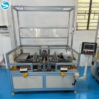 China Adjustable Speed Triple Indenter Radiator Core Builder Machine | Semi-Automatic 2-Row Aluminum Core Assembly Equipment for sale