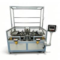 China Adjustable Speed Triple Indenter Radiator Core Builder Machine | Semi-Automatic 2-Row Aluminum Core Assembly Equipment for sale
