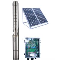 China 1 to 28 Cubic Meter H 4 Inch DC Solar Powered BLDC Water Pump for Irrigation for sale
