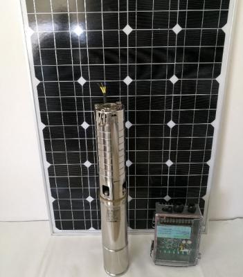 China 5.5 CBM/H 4 Inch 48V BLDC Solar Submersible Water Pump with MPPT for Agriculture Deep Well for sale