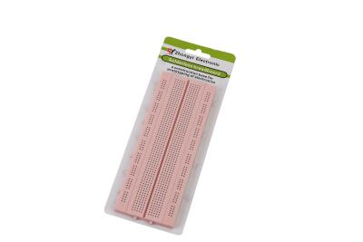 China 840 tie-points round holes solderless electronic experiment colorful breadboard for sale