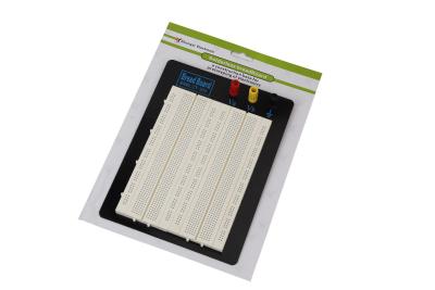 China 1680 Points White Electronic solderless breadboard & prototyping board with metal plate for sale