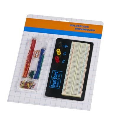 China Aluminum Plate Electronics Breadboard Kit 70 Pcs Jumper Wires Kits for sale