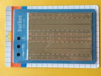 China 1680 Points Brown Solderless Circuit Board Twin Adhesive Back With Blue Plate for sale