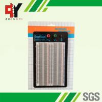 China Student DIY Transparent Soldered Breadboard 1660 Points 2 Terminal Strip for sale
