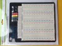 China Big Size Round Hole Breadboard Prototyping Board With Metal Plate for sale