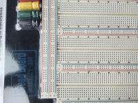 China Big Size Round Hole Breadboard Prototyping Board With Metal Plate for sale
