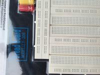 China ROHS White Solderless Circuit Board , Electronic Prototype Board Spring Clip for sale