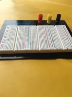 China Solderless Breadboard Circuit Projects ABS Material 1100 Points With Metal Plate for sale
