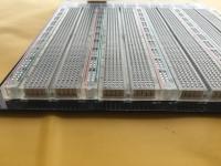 China Clear Plastic Electronics Breadboard 3220 Points 2.54mm Line Spacing Pitch for sale