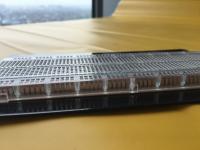 China Red / Blue Contacts Transparent Breadboard Black Aluminum Backing Plate for sale