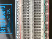 China Red / Blue Contacts Transparent Breadboard Black Aluminum Backing Plate for sale
