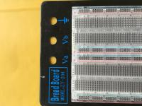 China Student DIY Transparent Soldered Breadboard 1660 Points 2 Terminal Strip for sale