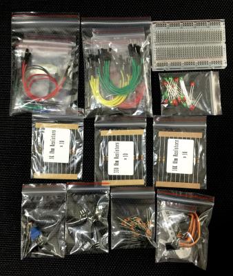 China Arduino Experiment 400 Points Circuit Breadboard Kit 330Ω , 1kΩ , 10kΩ Resistor for sale
