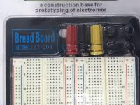 China Black Aluminum Plate 1660 Tie Point Circuit Board Breadboard & 3 Binding Posts for sale