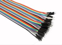 China Male To Male Jumper Wires Breadboard And Wire Kit Green Black Yellow White Blue for sale