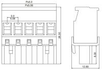 China 2P Electrical Plug-In Terminal Block Wire Range 28 Awg 12 Awg for sale