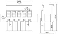 China Wire Connector Pluggable 24P Plug-In Terminal Block for sale