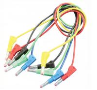 China 15A Male Audio Video 4mm 1000V Banana To Banana Cable for sale