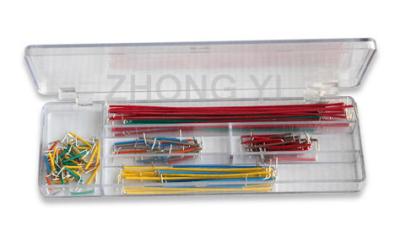 China Pre - Cut 140 Strips Breadboard Jumper Cables Box With Copper Clad Aluminum Conductor for sale