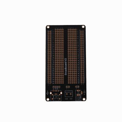 China 1.5mm OPS Black Universal Prototype PCB Board 105 * 55mm Short Circuit Protection for sale