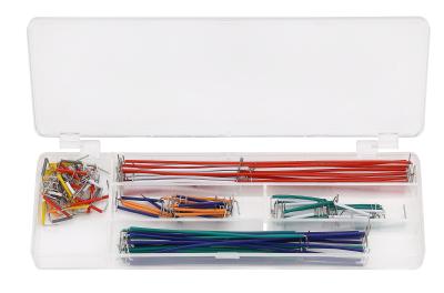 China 140 Pcs / Set Breadboard Jumper Kit with Different Colors U Shaped Wires for sale