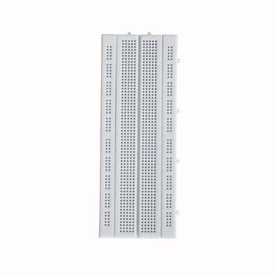 China Solderless Pure White Electronic Breadboards Without Color Printed for sale