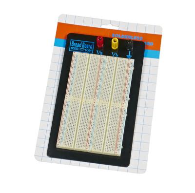 China ABS Metal Universal Electronics Breadboard Accept With LEDS Resistors for sale