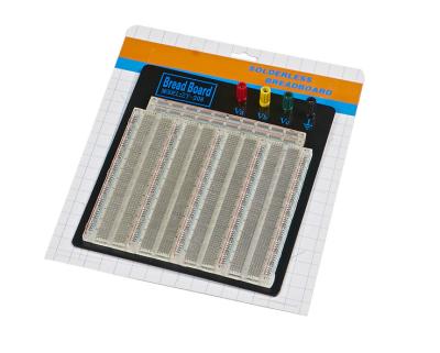 China Clear Plastic Electronics Breadboard 3220 Points 2.54mm Line Spacing Pitch for sale