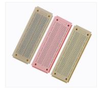 China 550 Point Round Hole Breadboard Colorful Circuit Board 15×5.3×0.85 cm for sale