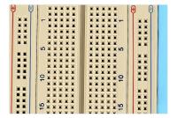 China Brown Solderless Circuit Board , Circuit Bread Board With Blue Plate for sale