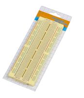 China Light Brown Educational Electronics Breadboard Solderless With 2 Power Lines for sale