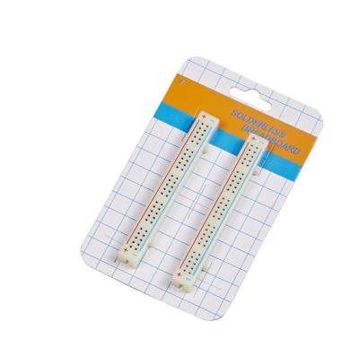 China 2×50 Tie Point Mini Solderless Electronics Breadboard For Arduino White Plate for sale