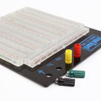 China ABS Plastic Soldering Breadboard Transparent With Black Aluminum Plate for sale