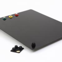 China Laboratory Equipment Soldering Breadboard ABS Plastic Black Alum Plate for sale