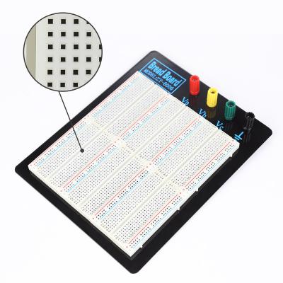 China Laboratory Equipment Soldering Breadboard ABS Plastic Black Alum Plate for sale