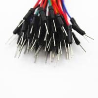 China Diameter 0.6mm Pin Male To Male Breadboard Jumper Wires ROHS Certificated for sale