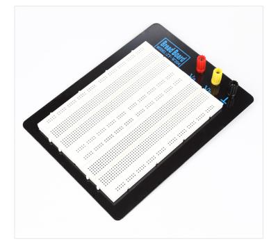 China White Solderless Breadboard Prototyping Board With 3 Binding Posts for sale