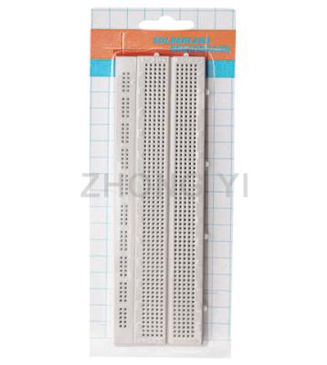 China White ABS Metal Soldered Breadboard , Electronic Breadboard Projects for sale
