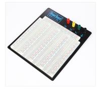 China Large Solderless Breadboard Kit 3220 Points With Black Aluminum Plate for sale